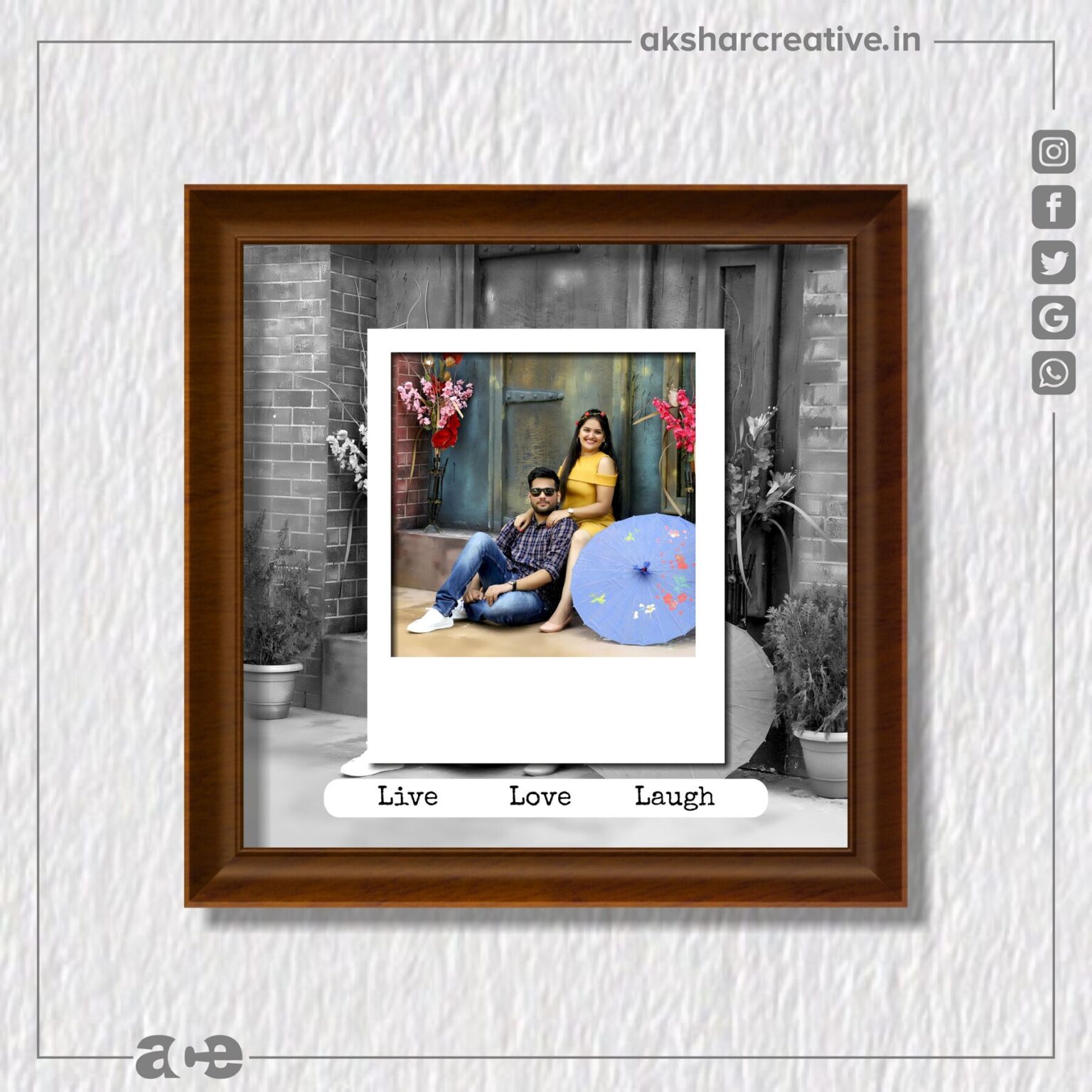 Polaroid Stencil Frame - Akshar Creative Enterprise