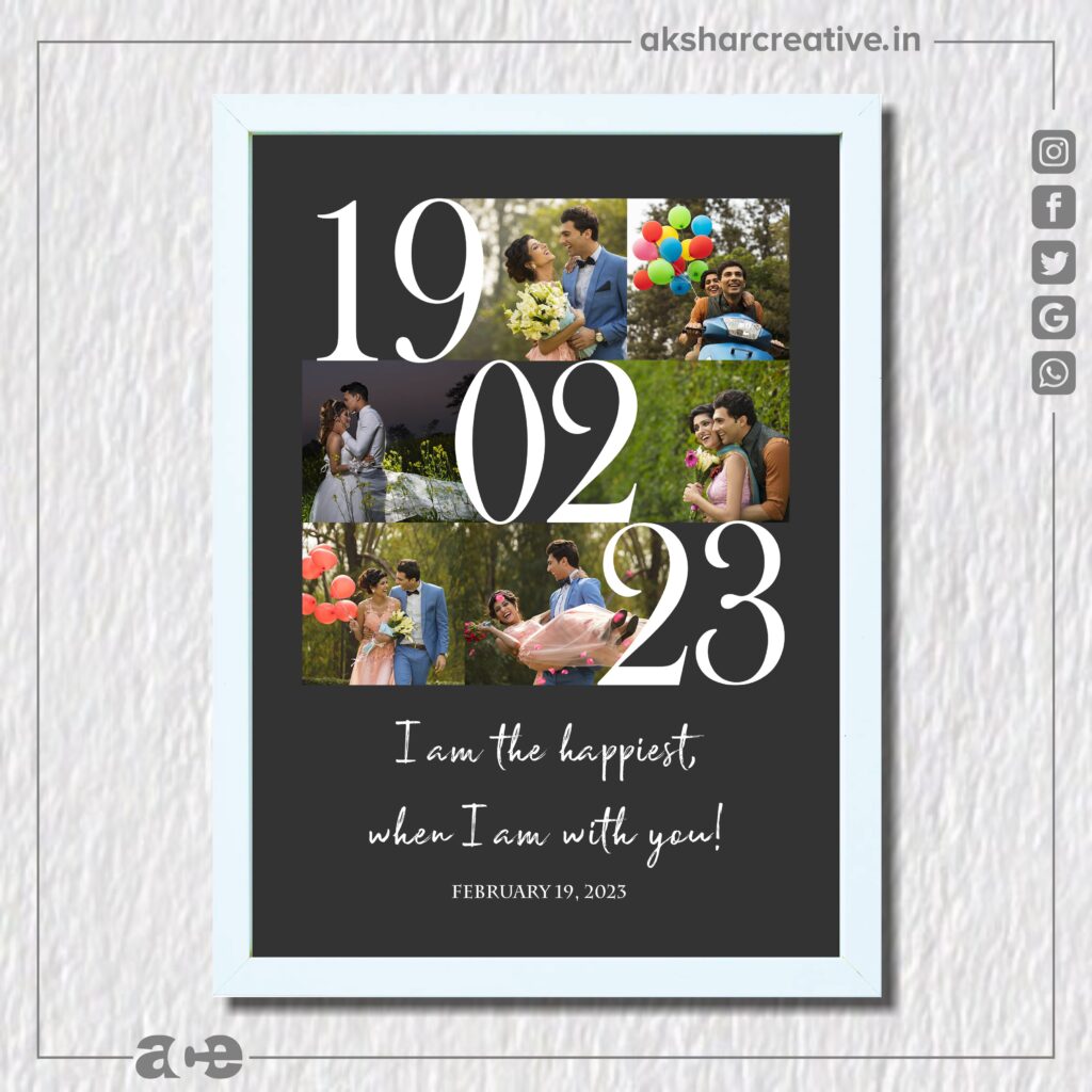 Our Special Date Collage Photo Frame - Akshar Creative Enterprise